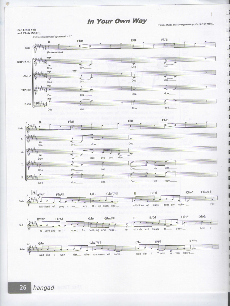 In Your Own Way | PDF