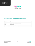 Free Template Statement of Applicability ISO27001 2022 | PDF ...