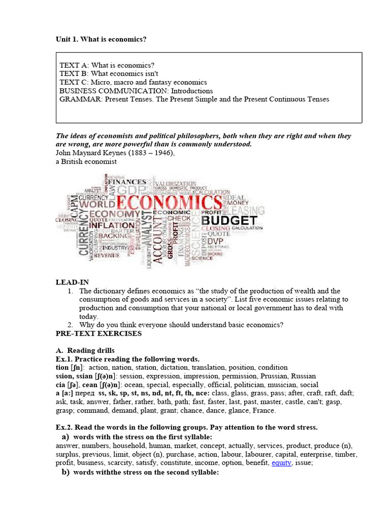 Understanding Basic Economics Concepts | PDF | Economics | Goods
