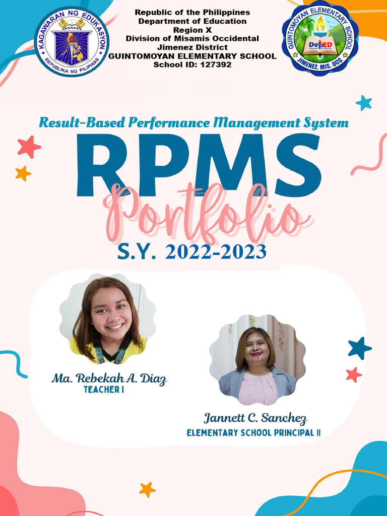 E-RPMS PORTFOLIO (Design 5) - DepEdClick | PDF | Learning | Educational ...