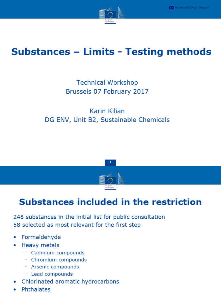EU Substances Testing Methods | Download Free PDF | Chromium | Cadmium