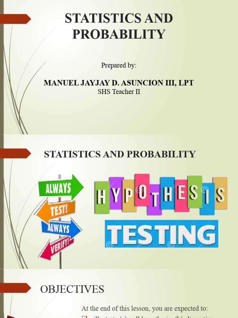 Hypothesis Testing | Download Free PDF | Statistical Hypothesis Testing ...
