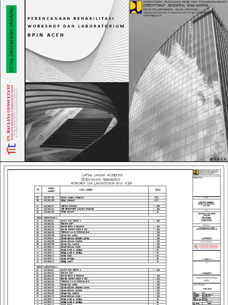 Ded Laboratorium BPJN Aceh Updt 13052024 | PDF | Architectural Elements | Civil Engineering