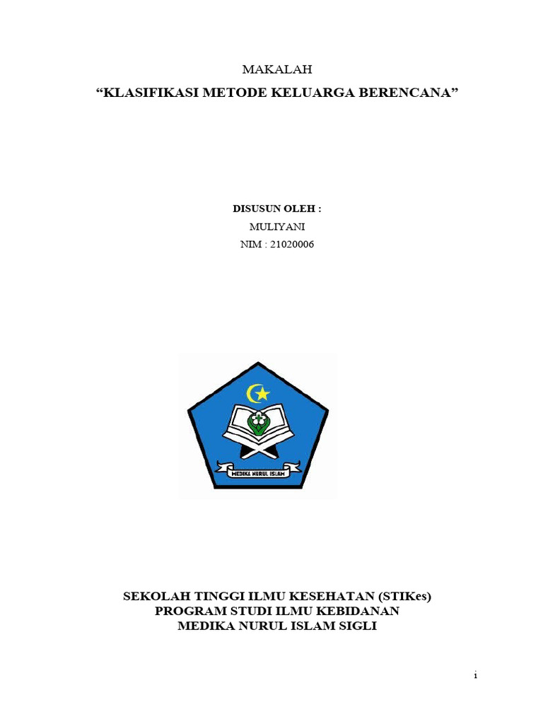 Klasifikasi Metode KB | PDF