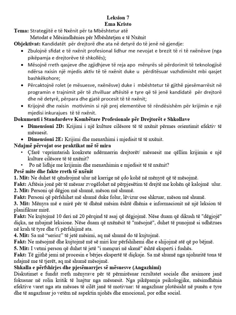 Leksion 7 Ema Kristo | PDF