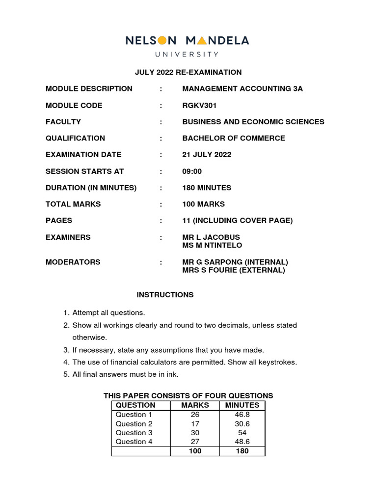 RGKV301 July 2022 Final Re-Exam Question Paper | PDF | Labour Economics ...