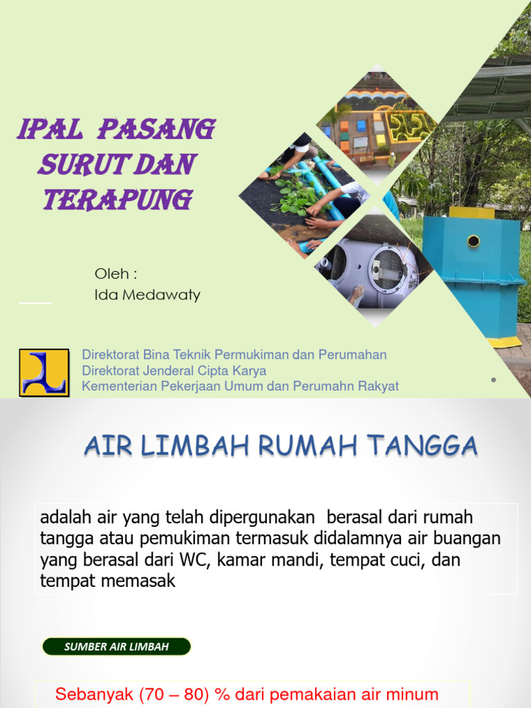 Teknologi IPAL untuk Kawasan Pasang Surut | PDF