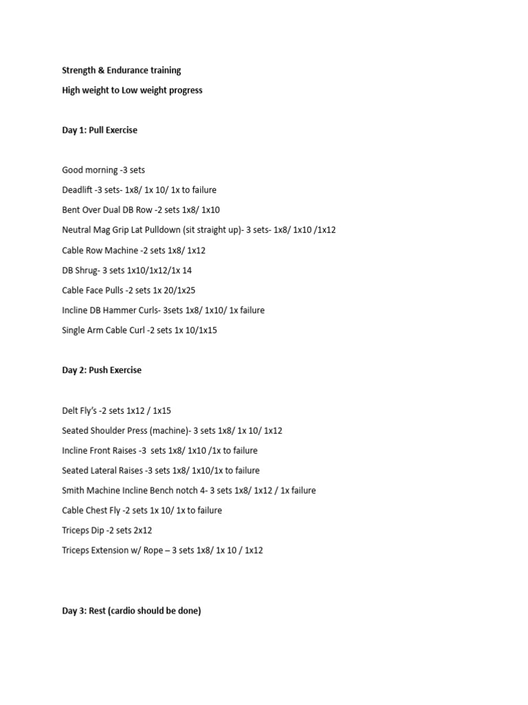 Body-Recomposition-Srinath-Workout Plan | PDF