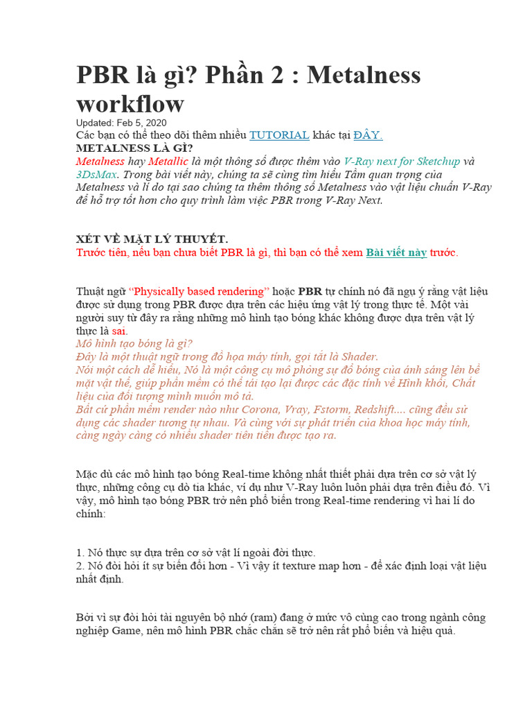 PBR Là Gì - 2 | PDF