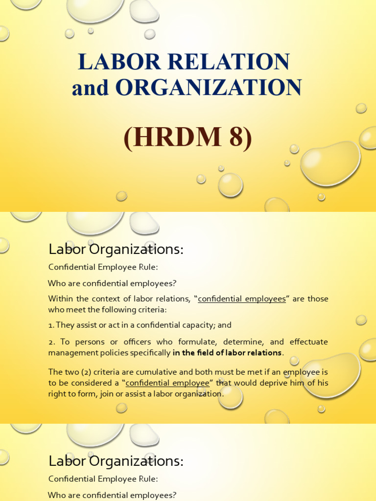 Labor Relation and Organization - Lesson 2 | PDF | Collective ...
