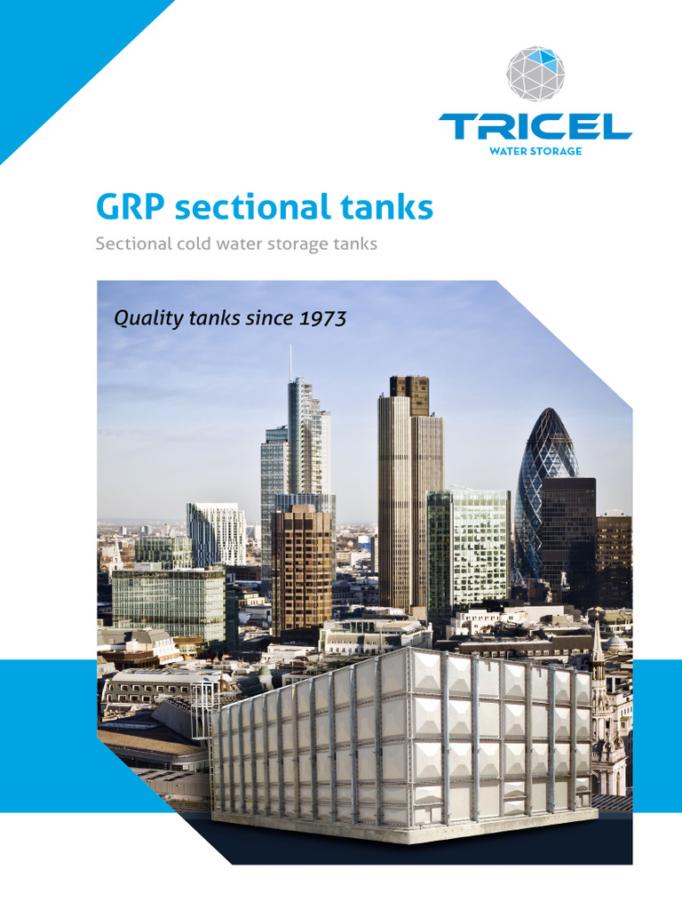 GRP Cold Water Storage Tanks Guide | PDF | Building Insulation | Water