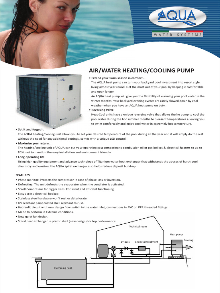 AQUA S.P HEAT PUMP | PDF | Heat Pump | Pump