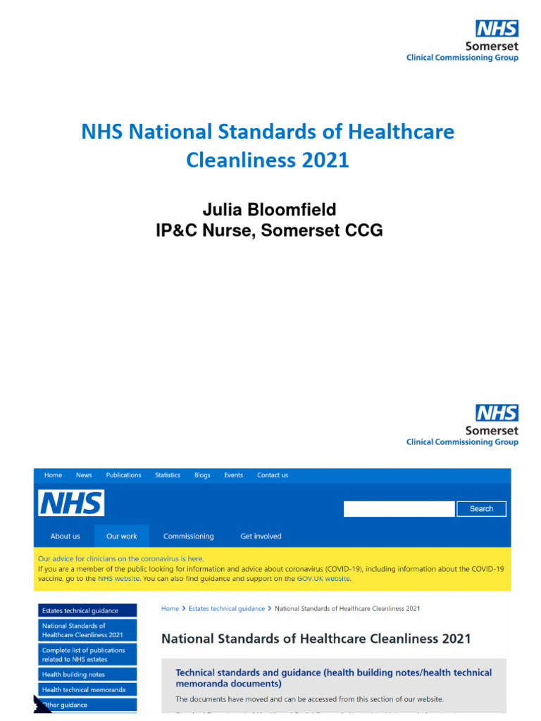 Cleaning Standards For Practice Managers 1 | PDF | Health Care | Patient