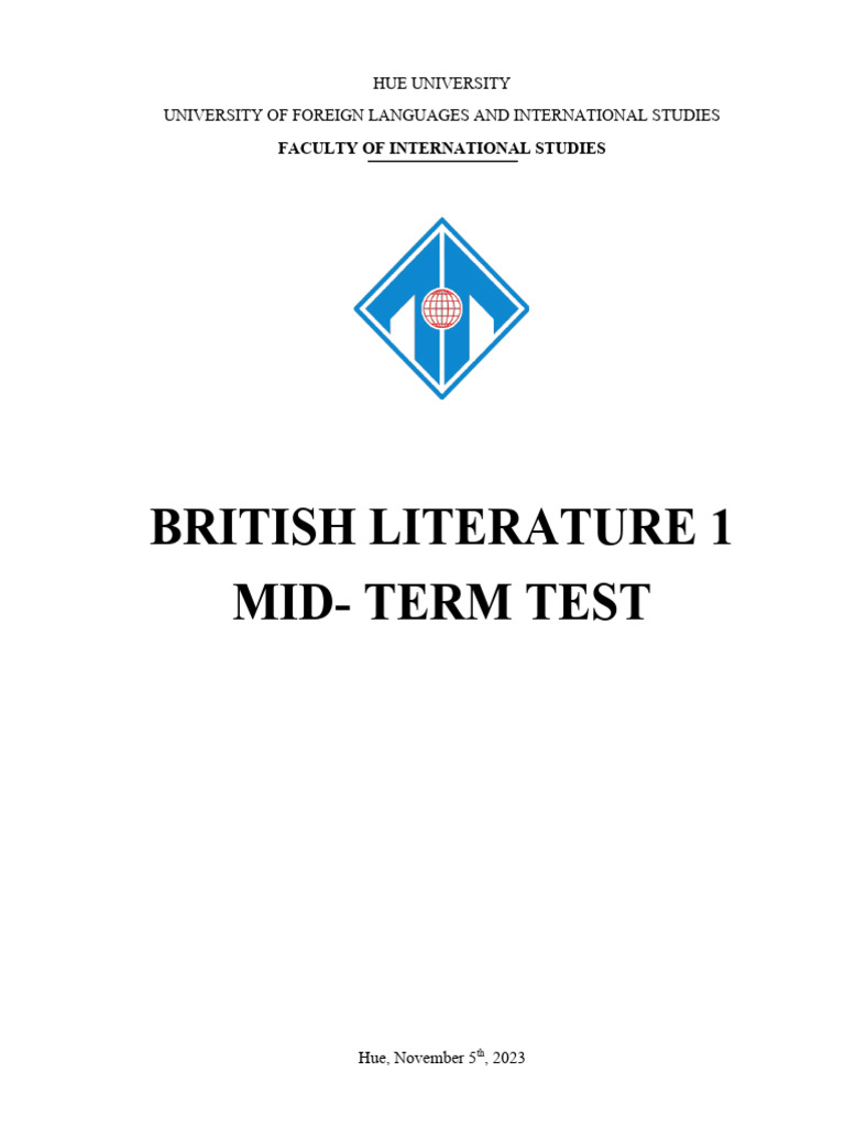 British Literature Mid-Term Test Guide | PDF | Love | Poetry