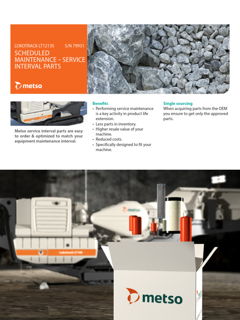 Lokotrack LT1213S Maintenance Manual | PDF | Screw | Mechanical Engineering