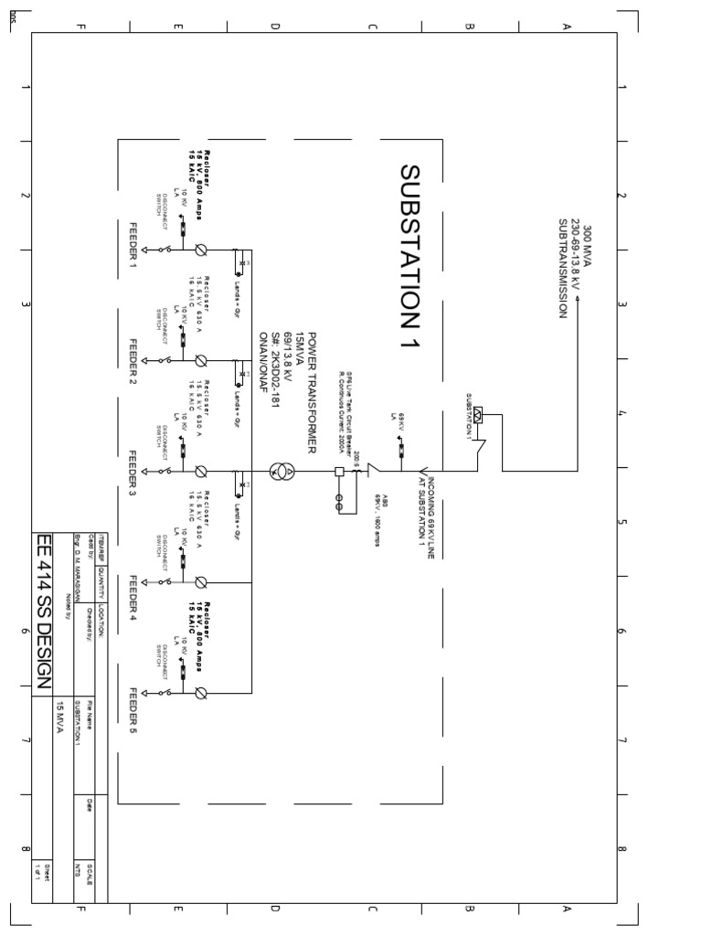 Substation 1 | PDF | Electrical Substation | Power (Physics)