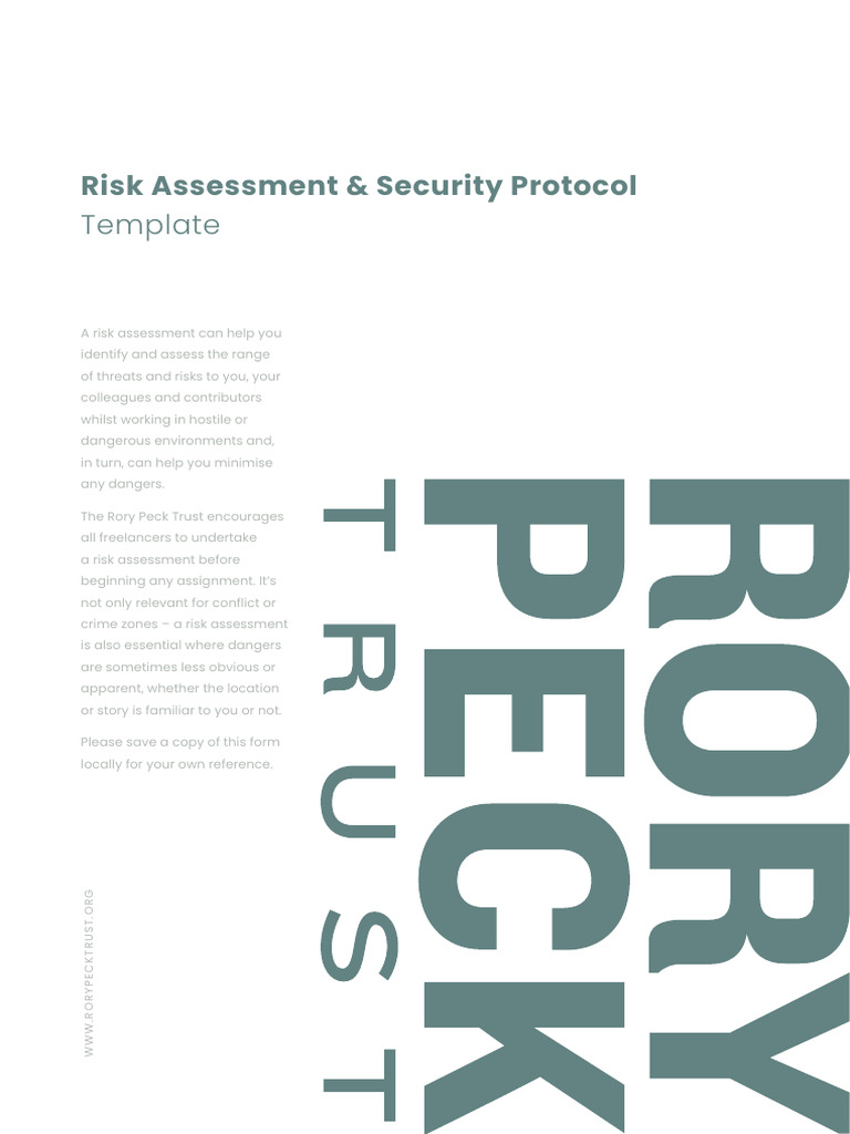 Policing-Protocol-Order 0342-Rory-Peck-PDF-Risk-Assessment-Security-Protocol-04 - 240521 | PDF ...