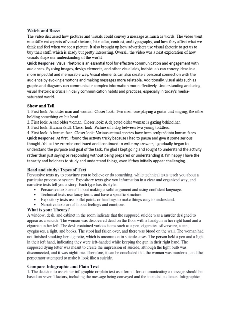 Evaluating Written And Visual Texts Pdf Communication Human Communication