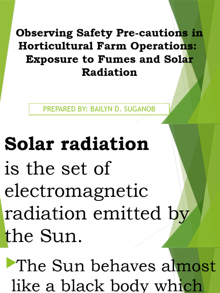 Q3-M2 Agri Crop Production FUMES AND SOLAE RADIATION - 032716 | PDF ...