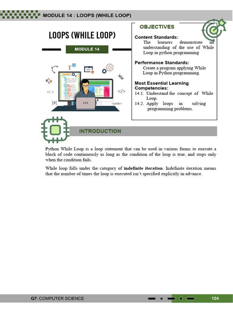 Computer Science 7 Module14 1 | PDF | Control Flow | Python (Programming Language)