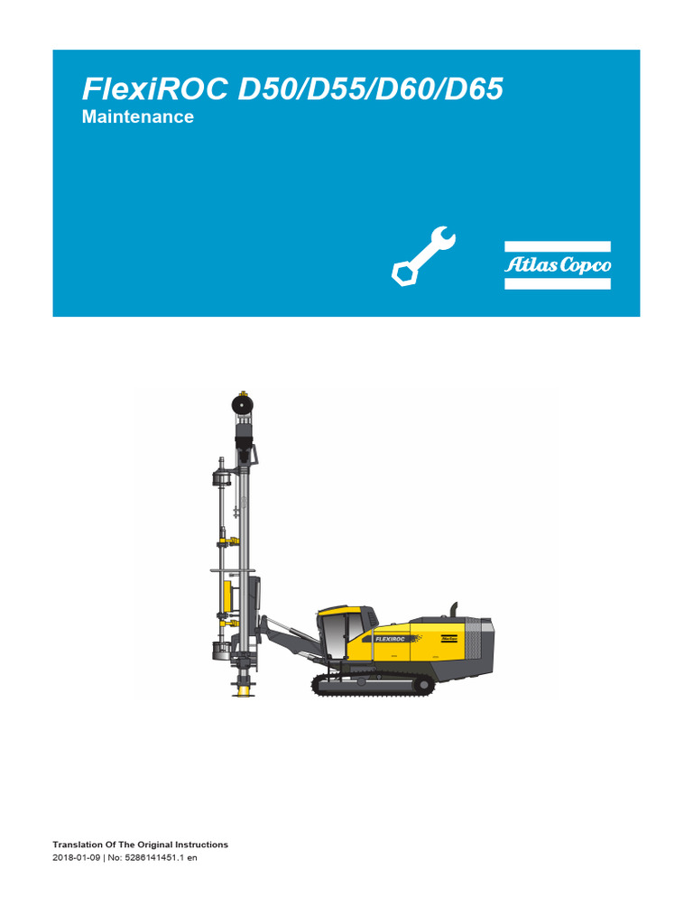 5286141451.1 en Maintenance Instructions FlexiROC D50, D55, D60, D65 Tier 3 | PDF | Pipe (Fluid ...
