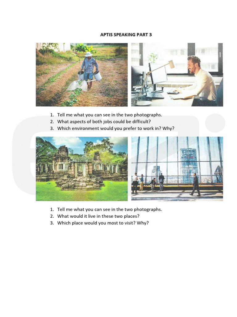 Speaking Aptis | PDF