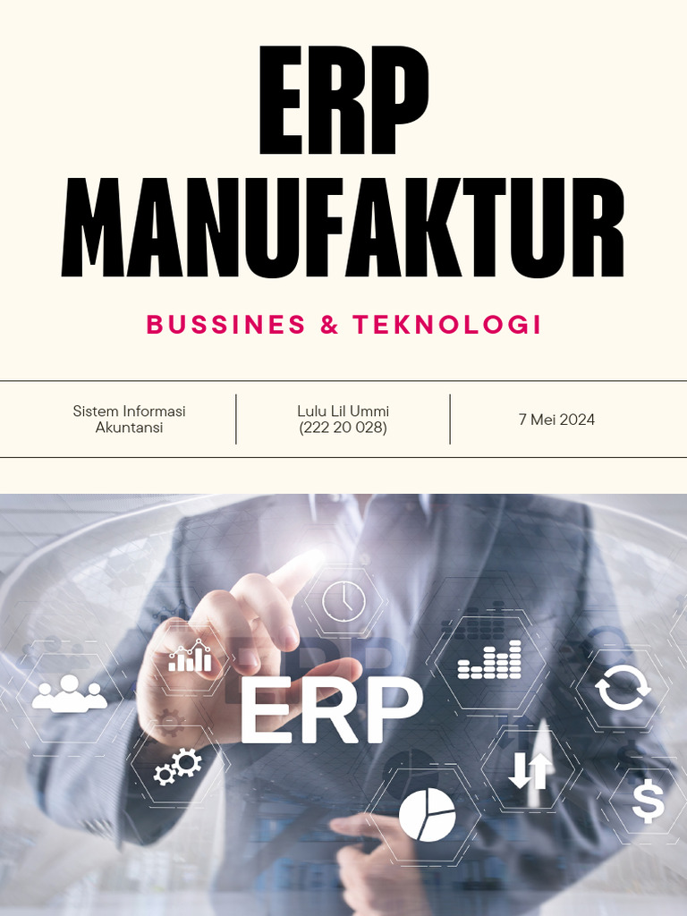 Contoh Penerapan ERP di Manufaktur | PDF