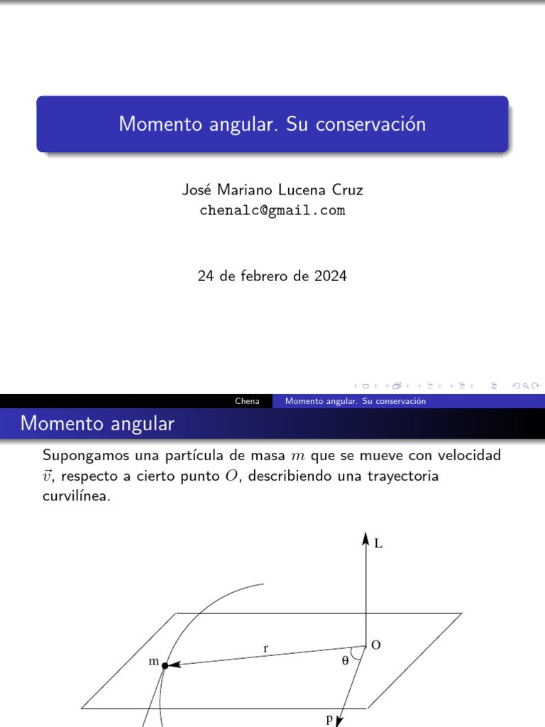 conservacion_momento_angular | PDF | Momento angular | Vector Euclidiano