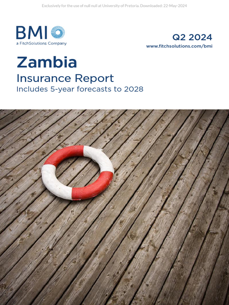 Zambia Insurance Report | PDF | Economic Growth | Insurance