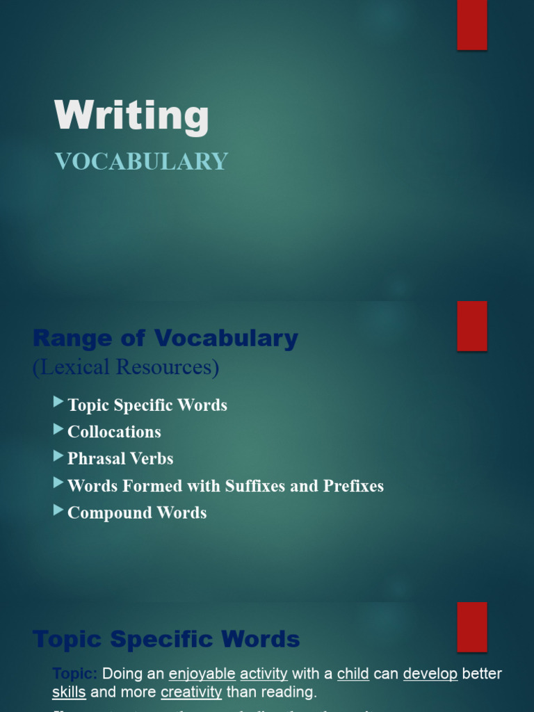 IELTS Writing Vocab | PDF