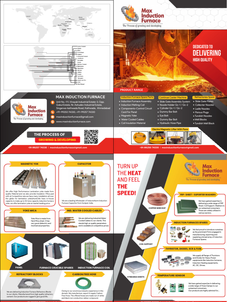 Max Induction Furnace | PDF | Refractory | Secondary Sector Of The Economy