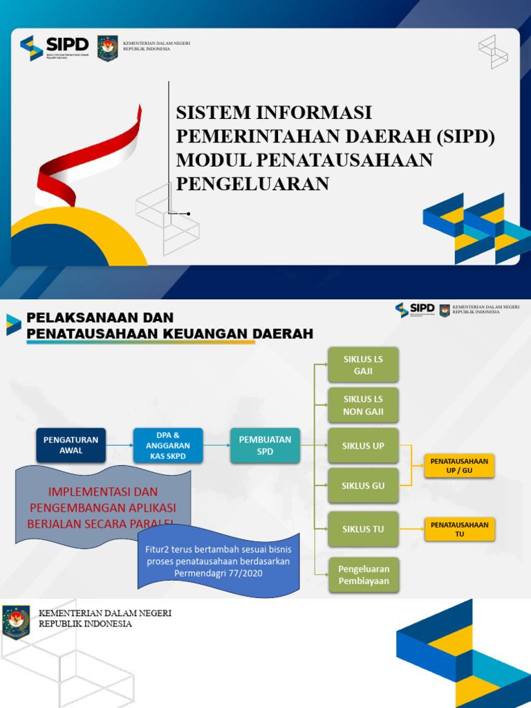 Materi Gambaran Umum SIPD Penatausahaan 2024 | PDF