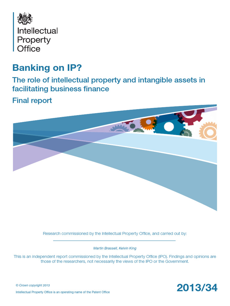 Banking On IP - UKIPO | PDF | Intellectual Property | Real Estate Appraisal