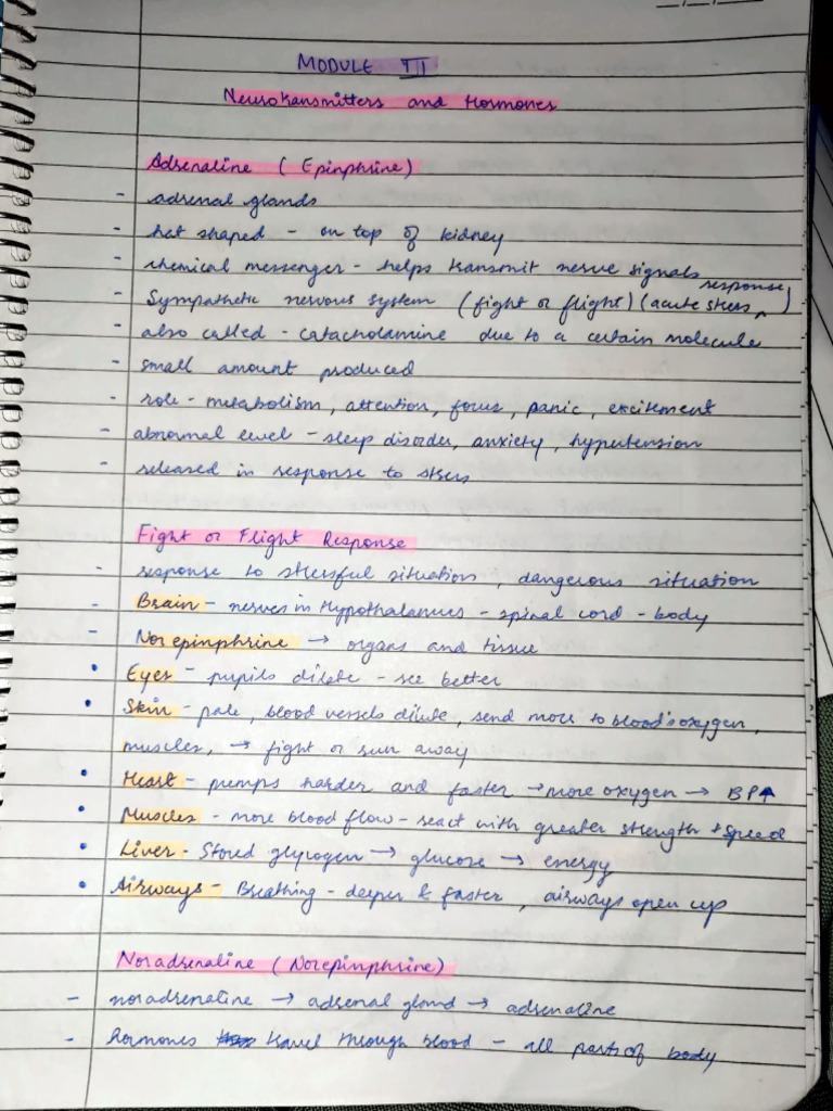 checked physiology notes | PDF