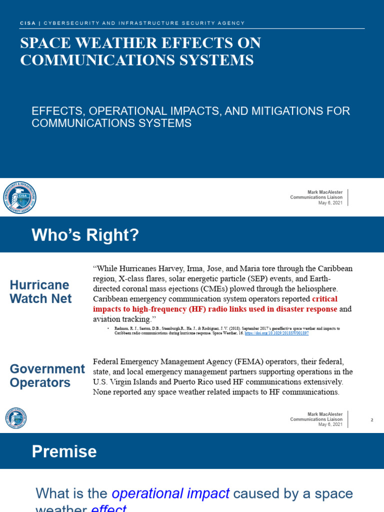 Space Weather Impact on Communications | PDF | Ultra High Frequency ...
