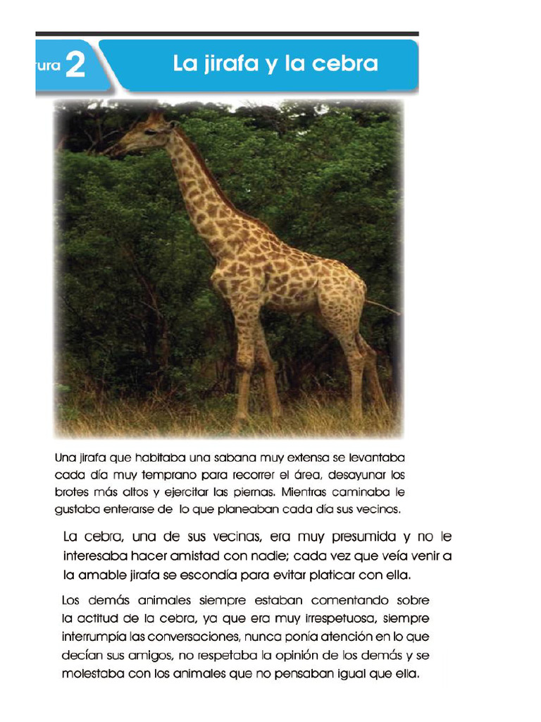 lectura la jirafa | PDF