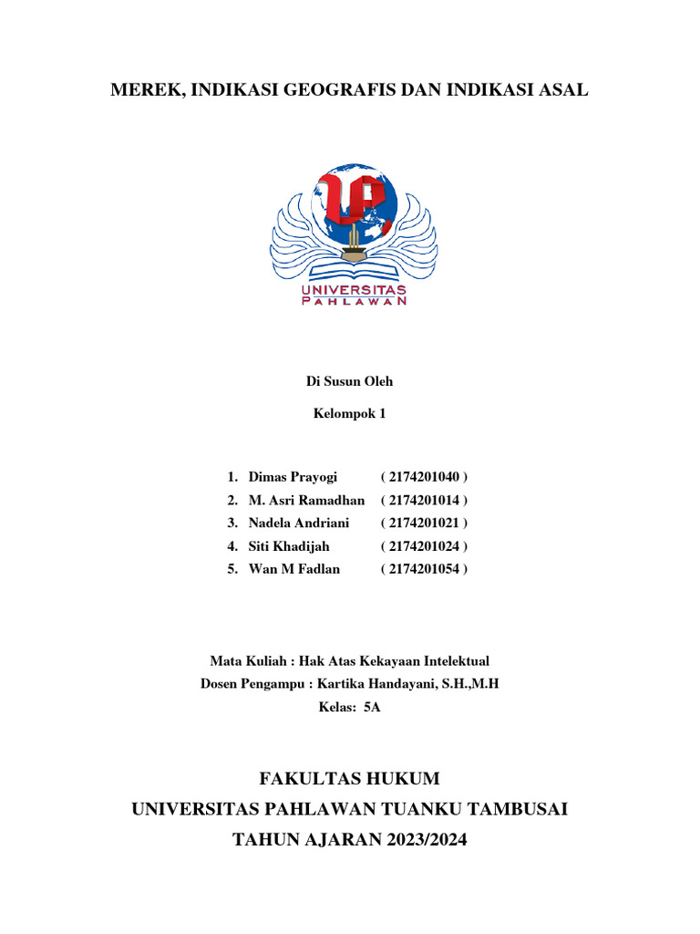 Perbedaan Merek dan Indikasi Geografis | PDF | Bisnis | Seni
