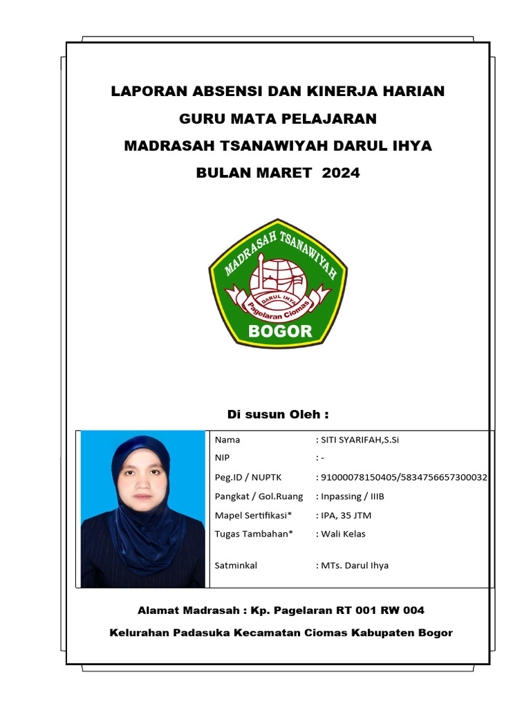 LKH Siti Syarifah Maret 2024 | PDF