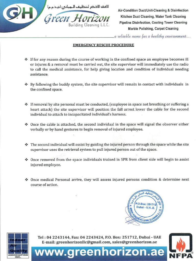 Emergency Rescue Plan | PDF