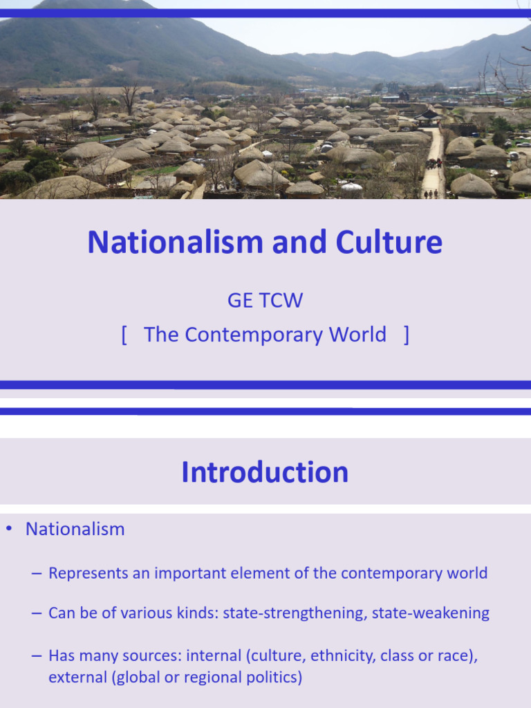 Lesson 6 Nationalism and Culture 1 | PDF | Nationalism | Nation