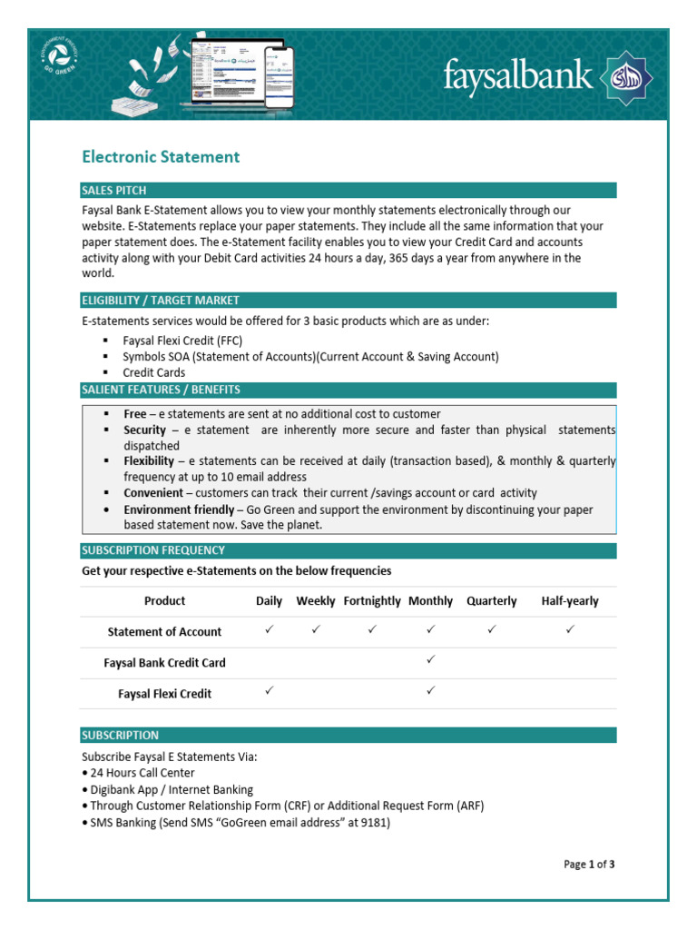 Electronic Statement | Download Free PDF | Credit Card | Banks