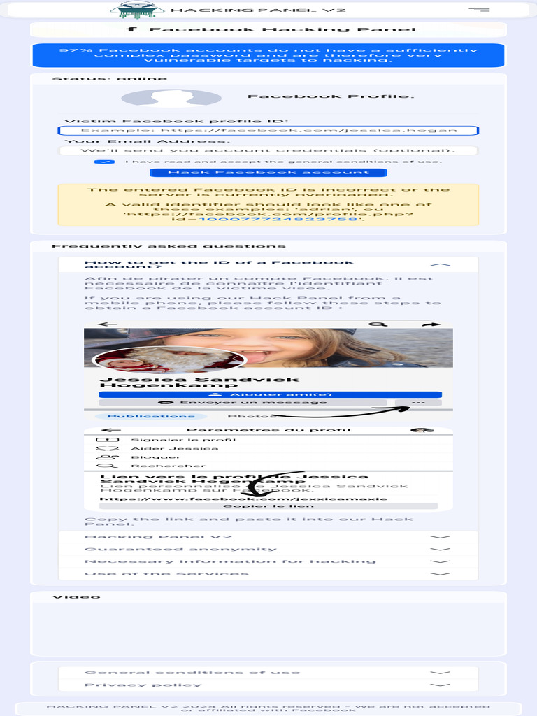 Facebook Hacking Panel V2 Guide | PDF