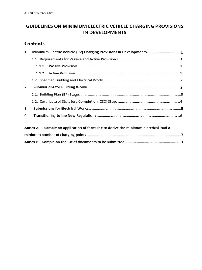 EV Charging Provisions Guidelines 2023 | PDF | Battery Charger ...
