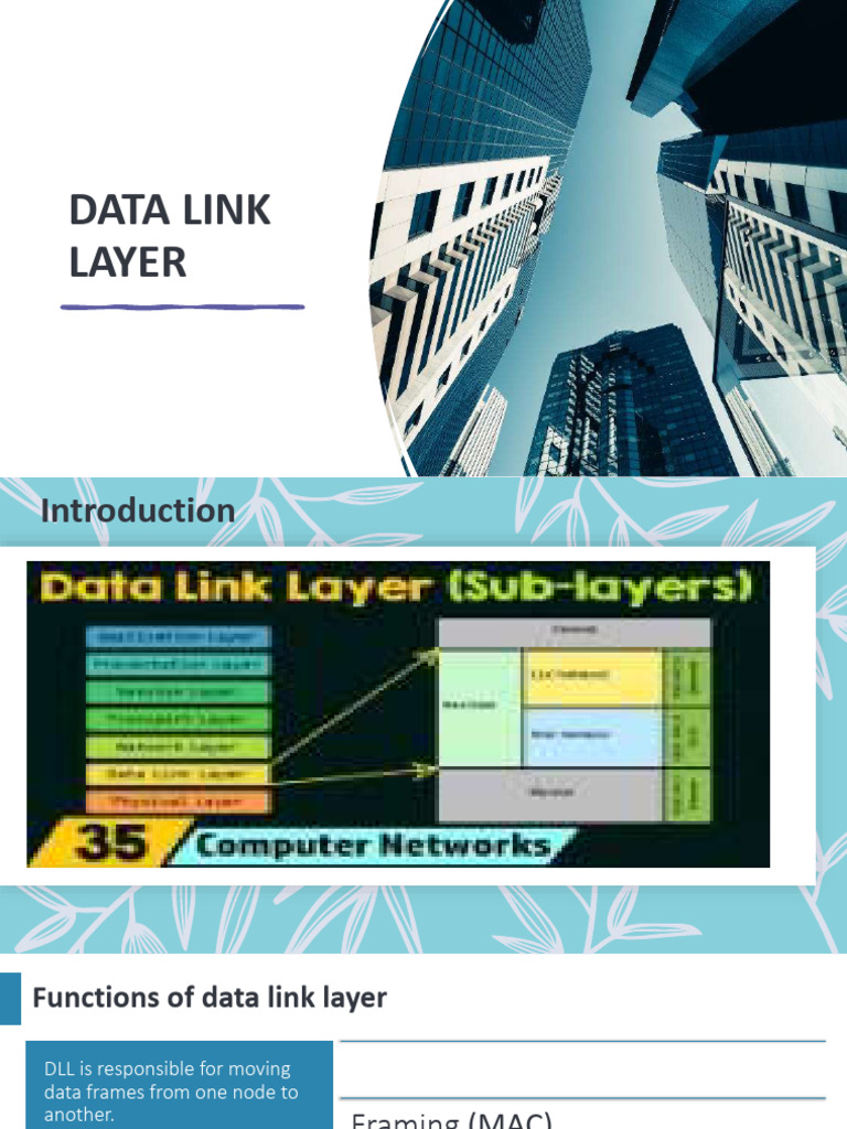 Data Link Layer | Download Free PDF | Channel Access Method | Transmission Control Protocol