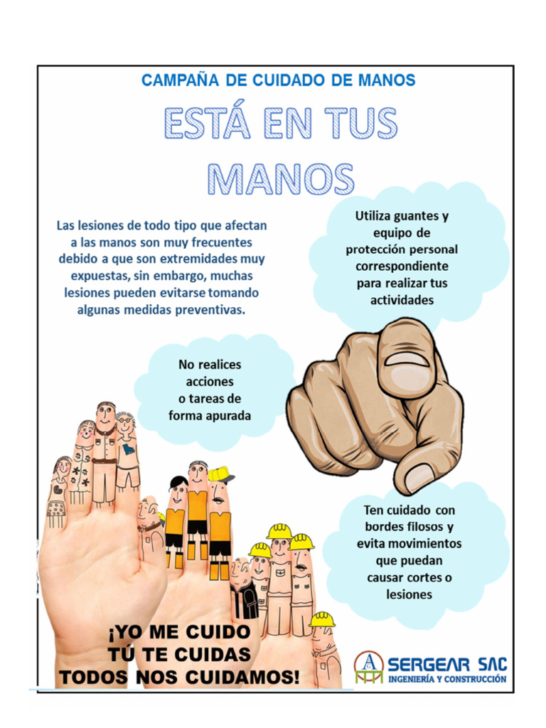 Afiche Campaña Cuidado de Manos | PDF