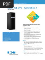 Eaton 93t Ups Datasheet | PDF | Alternating Current | Electricity