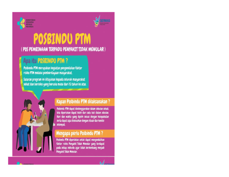 Leaflet Posbindu PTM | PDF