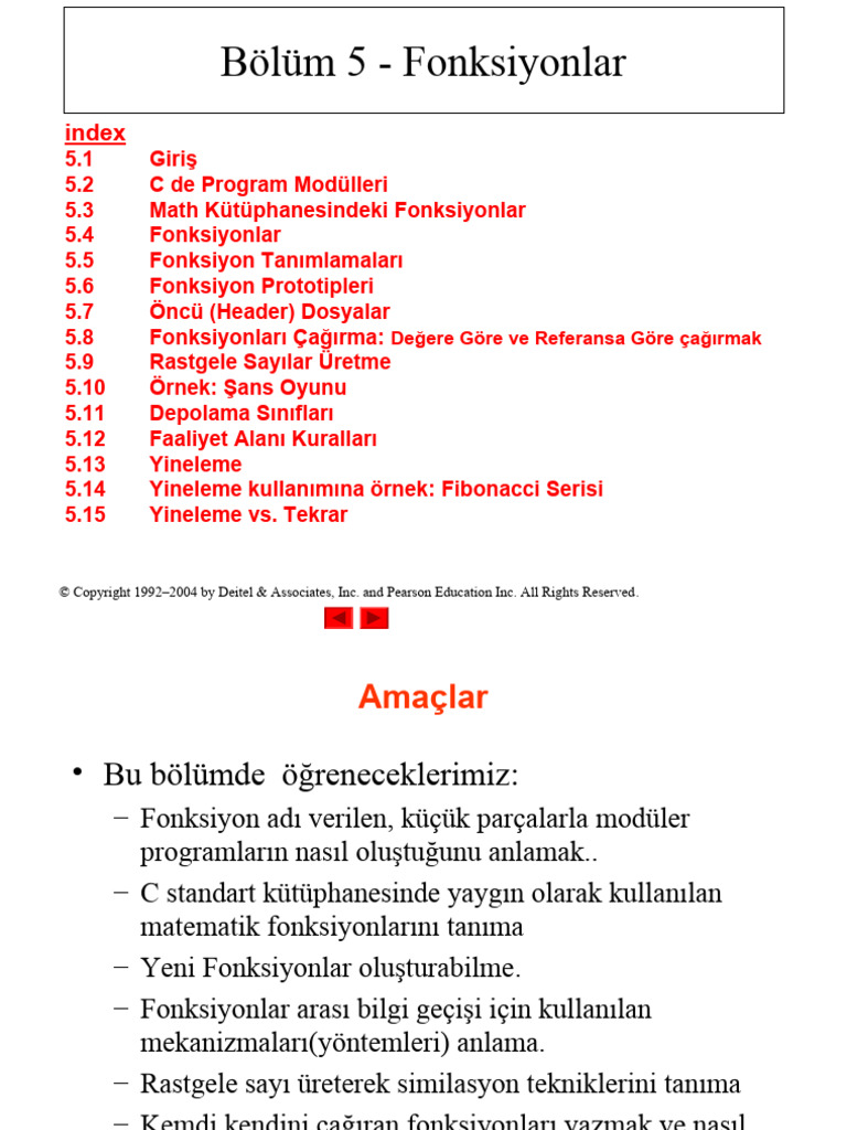 C Programlama-5 | PDF