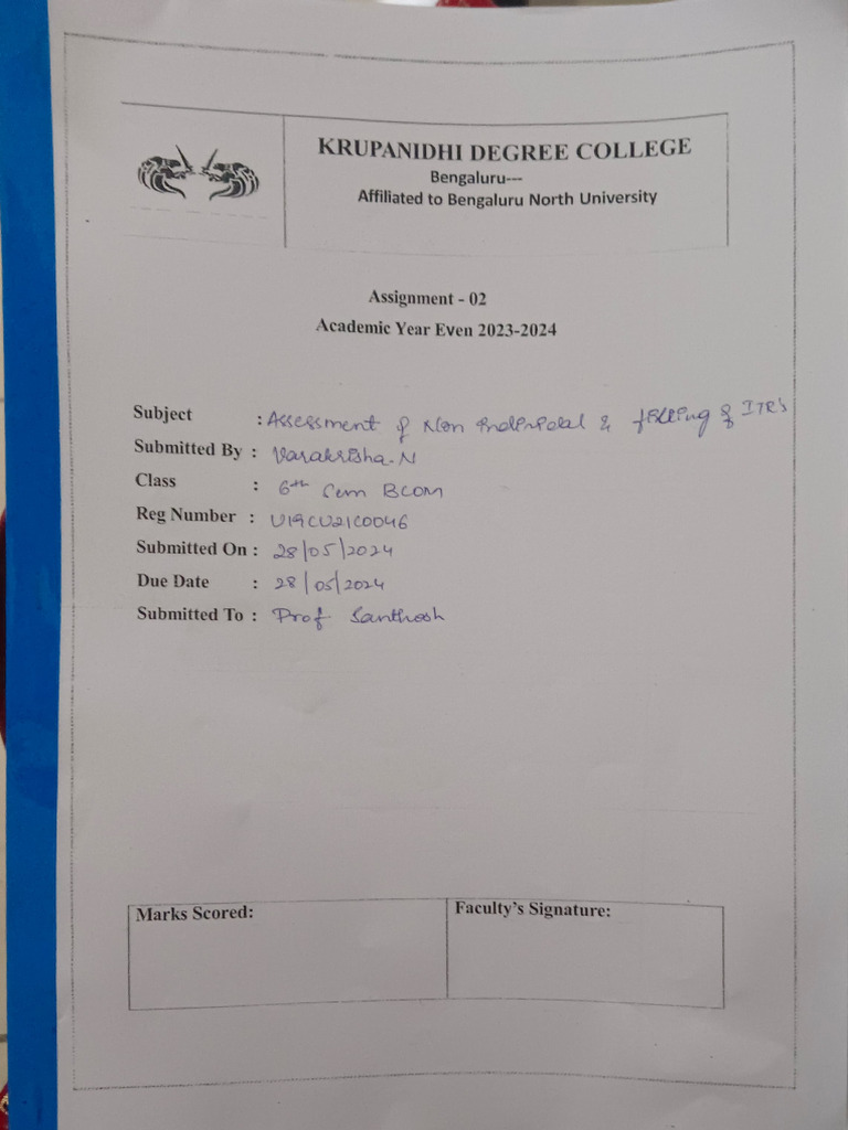 Student Assignment Submission | PDF