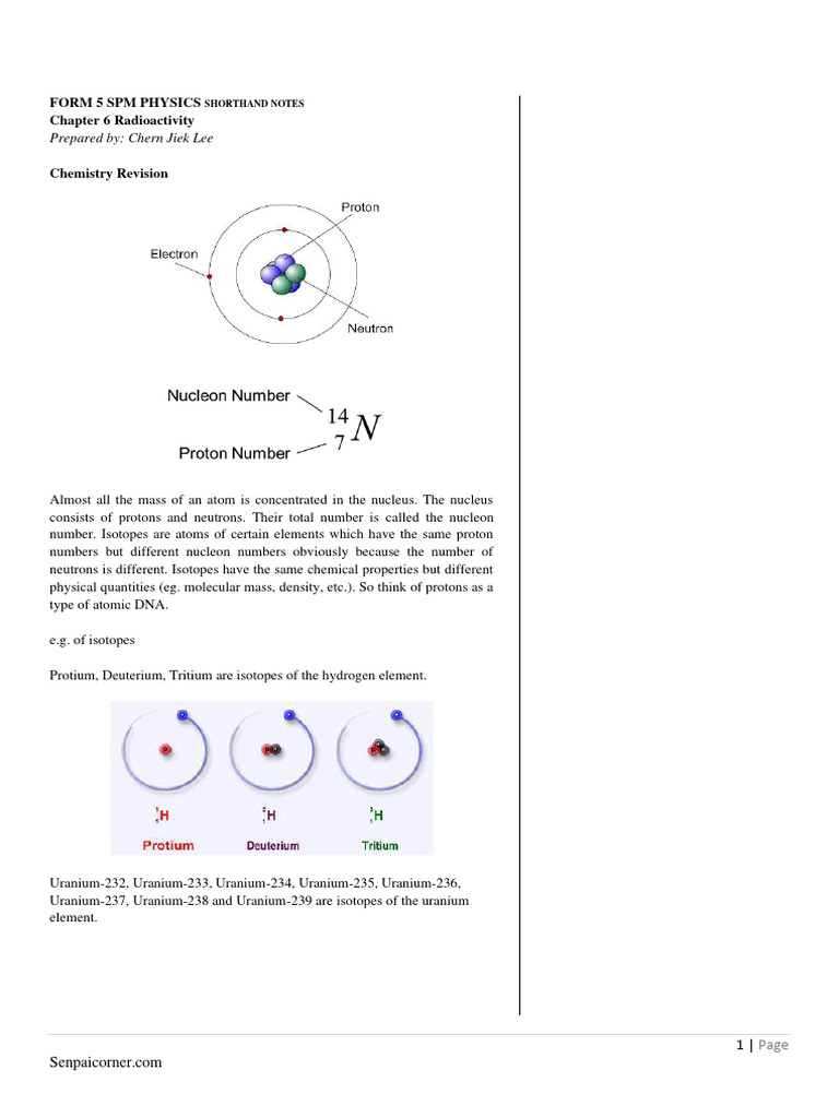 Unit 6 Nuclear Physics | PDF | Radioactive Decay | Radionuclide